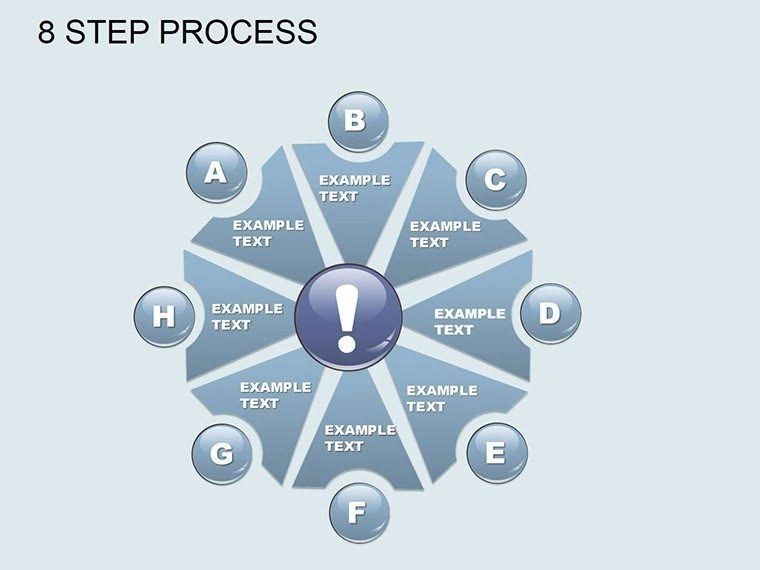 8 Step Process PowerPoint Charts | ImagineLayout.com