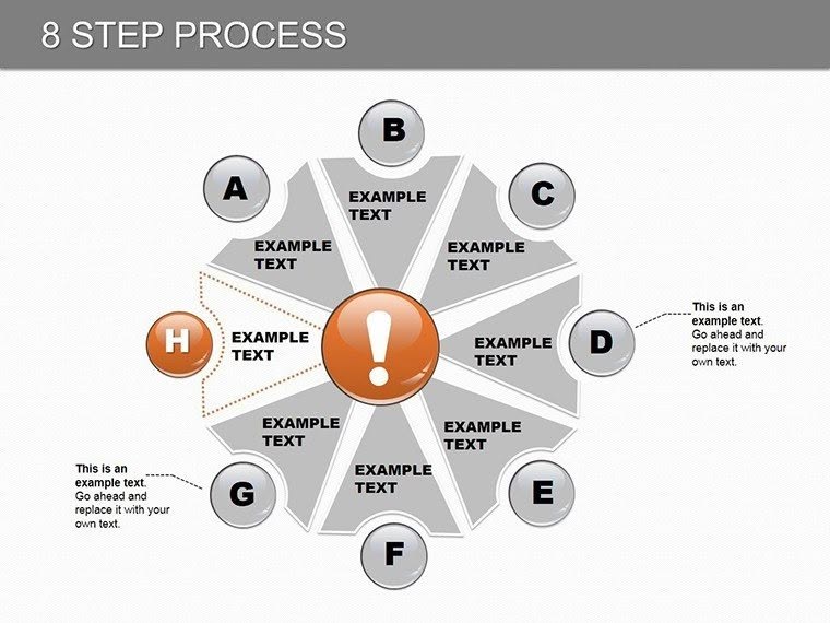 8 Step Process PowerPoint Charts | ImagineLayout.com