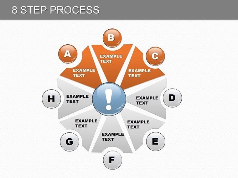 8 Step Process PowerPoint Charts | ImagineLayout.com
