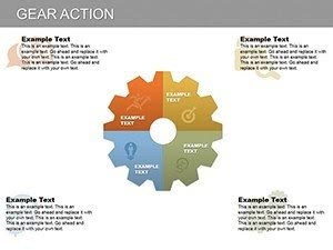 Gear Action PowerPoint Charts Template