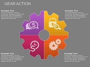 Gear Action PowerPoint Charts Template