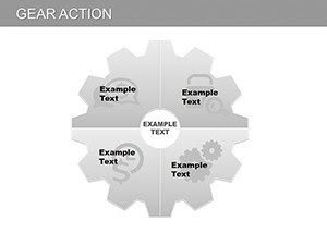 Gear Action PowerPoint Charts Template