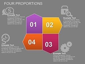 Four Proportions PowerPoint Charts | Download Template