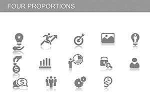 Four Proportions PowerPoint Charts | Download Template