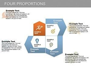 Four Proportions PowerPoint Charts | Download Template
