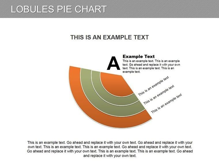 Lobules Pie PowerPoint Charts | Download Presentation Template