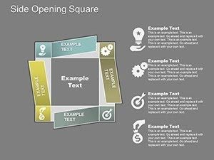 Square Cycle PowerPoint Charts Template | Download Presentation