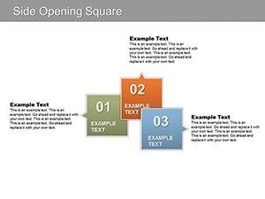 Square Cycle PowerPoint Charts Template | Download Presentation