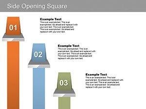 Square Cycle PowerPoint Charts Template | Download Presentation