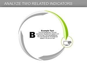 Analyze Two Related Indicators PowerPoint Charts Template