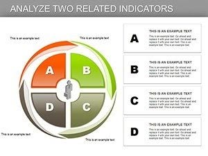 Analyze Two Related Indicators PowerPoint Charts Template