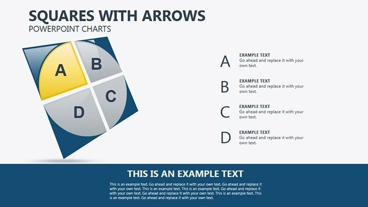 Squares With Arrows PowerPoint Charts Template