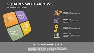 Squares With Arrows PowerPoint Charts Template