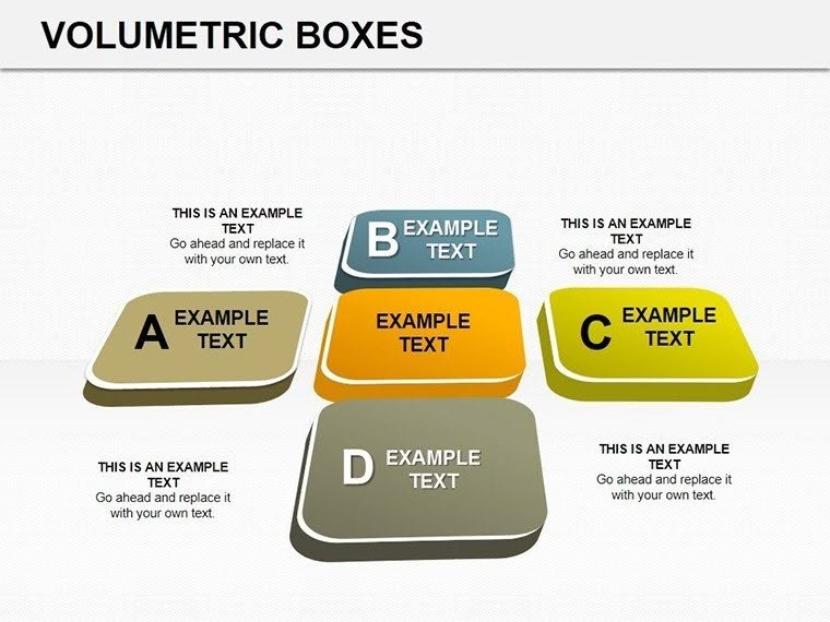 Volumetric Boxes PowerPoint Charts Template â€“ Download Presentation