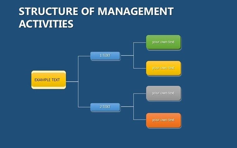 Project Organizational Structure PowerPoint Charts Template