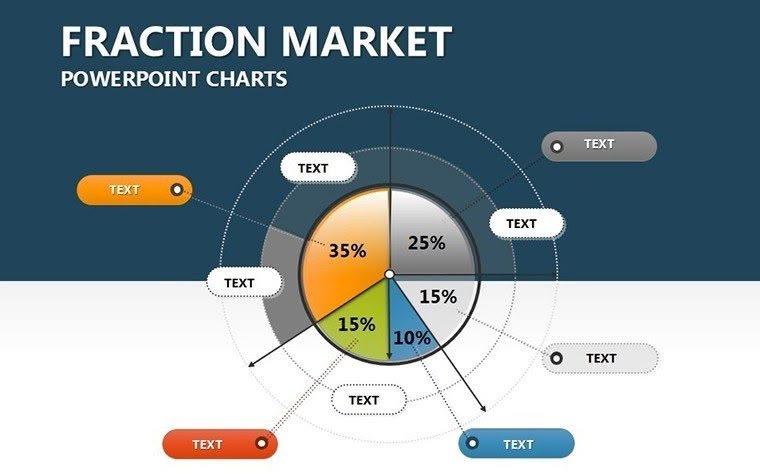 Fraction Market PowerPoint Charts Template - Presentation