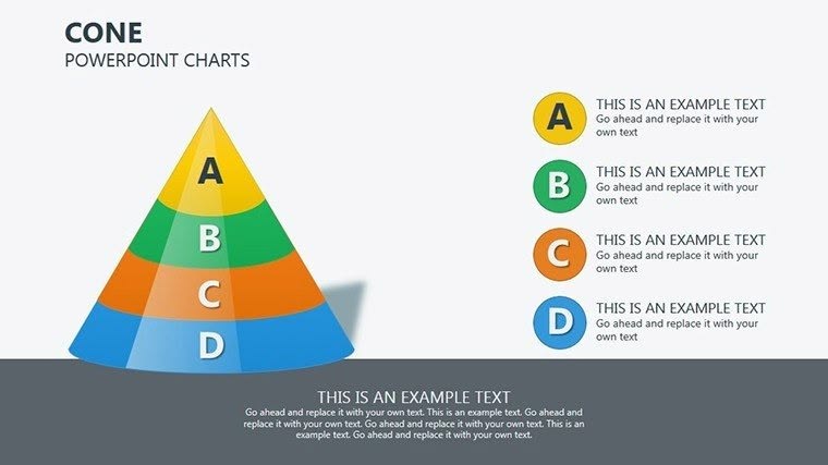 Cone PowerPoint Charts Template: Download PPTX