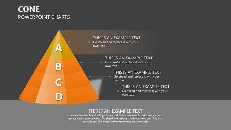 Cone PowerPoint Charts Template: Download PPTX