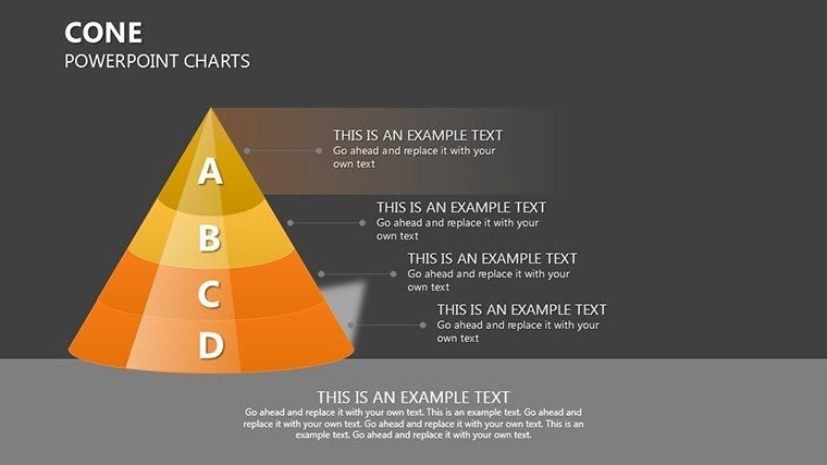 Cone PowerPoint Charts Template: Download PPTX