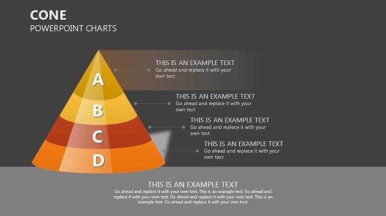 Cone PowerPoint Charts Template: Download PPTX