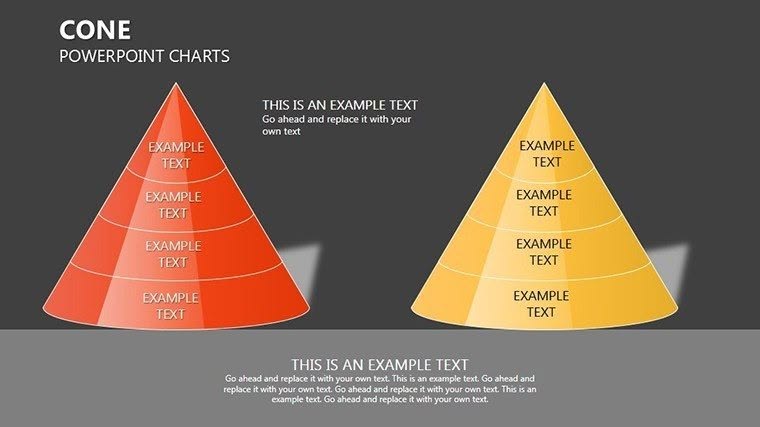 Cone PowerPoint Charts Template: Download PPTX