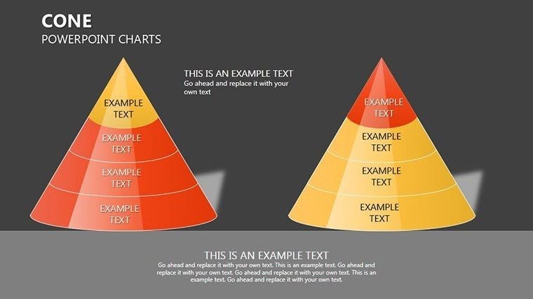 Cone PowerPoint Charts Template: Download PPTX