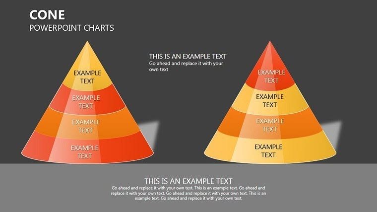 Cone PowerPoint Charts Template: Download PPTX