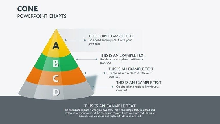 Cone PowerPoint Charts Template: Download PPTX