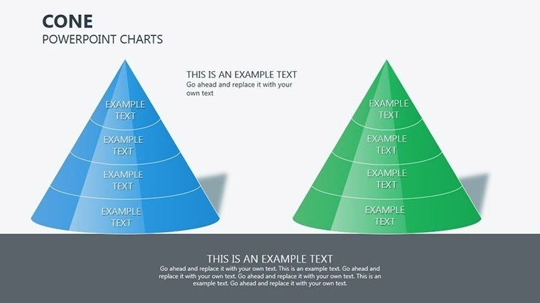 Cone PowerPoint Charts Template: Download PPTX