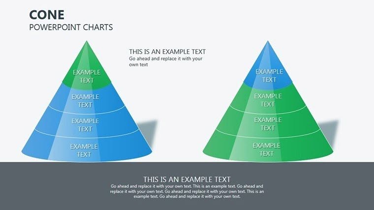 Cone PowerPoint Charts Template: Download PPTX