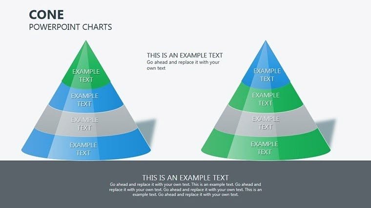 Cone PowerPoint Charts Template: Download PPTX
