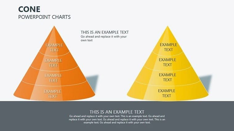 Cone PowerPoint Charts Template: Download PPTX