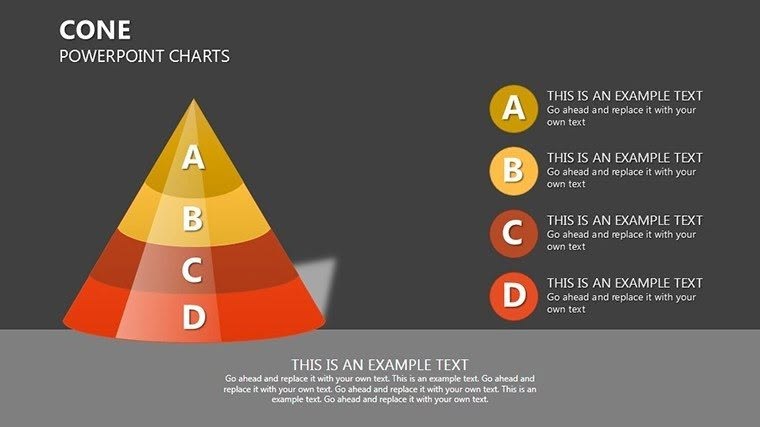Cone PowerPoint Charts Template: Download PPTX