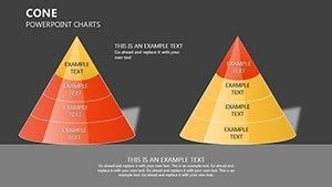 Cone PowerPoint Charts Template: Download PPTX