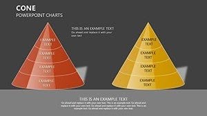 Cone PowerPoint Charts Template: Download PPTX