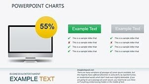 Working on Computer Equipment PowerPoint Charts - Download Template