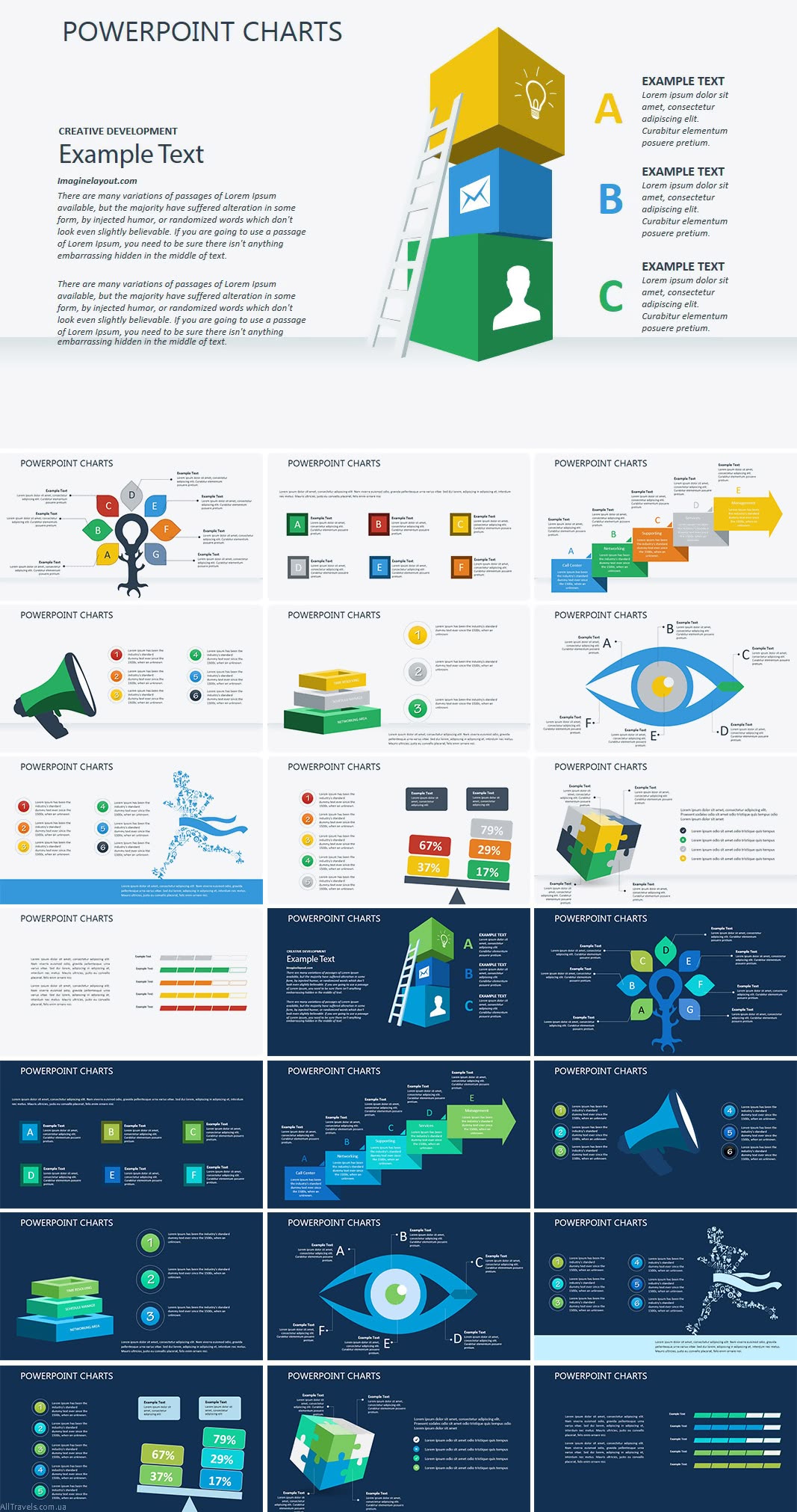 Progress Movement PowerPoint charts | ImagineLayout.com