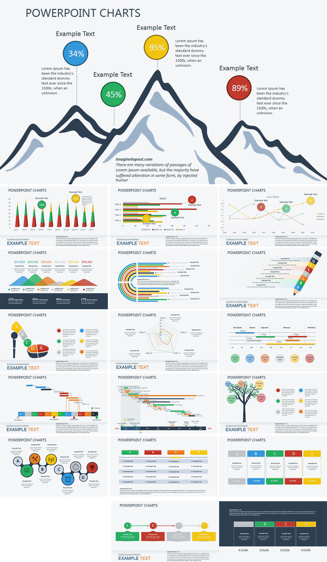Analytical Reviews PowerPoint Charts ImagineLayout