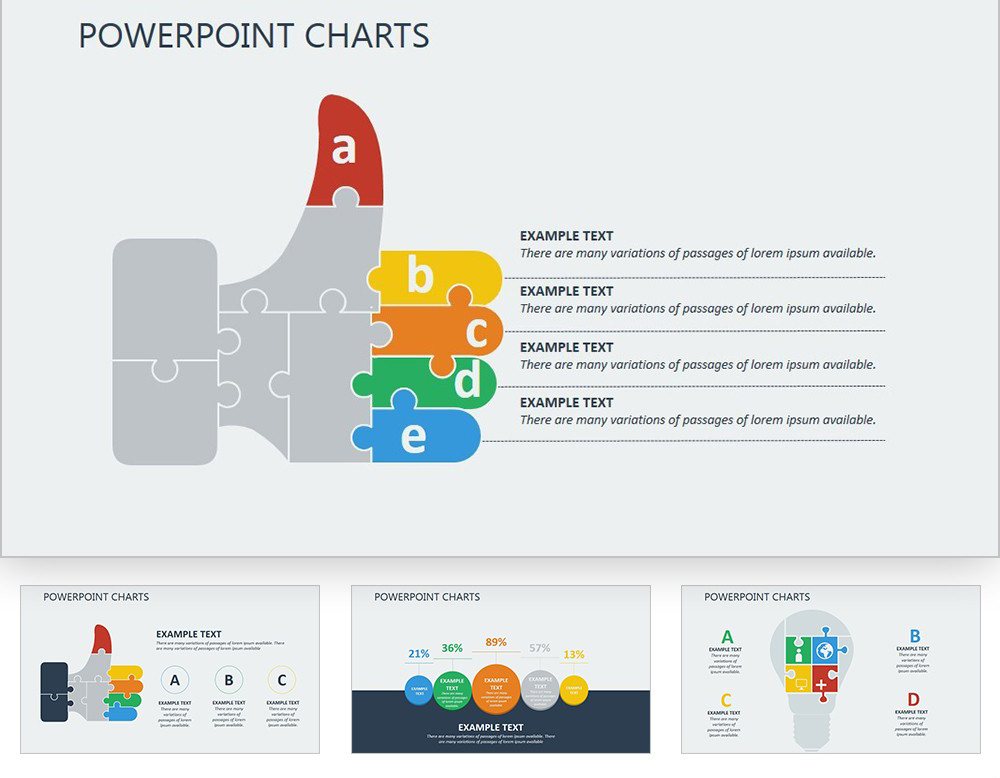 Puzzles Multiple Choice PowerPoint chart template | ImagineLayout.com Puzzles Multiple Choice PowerPoint chart template | ImagineLayout.com