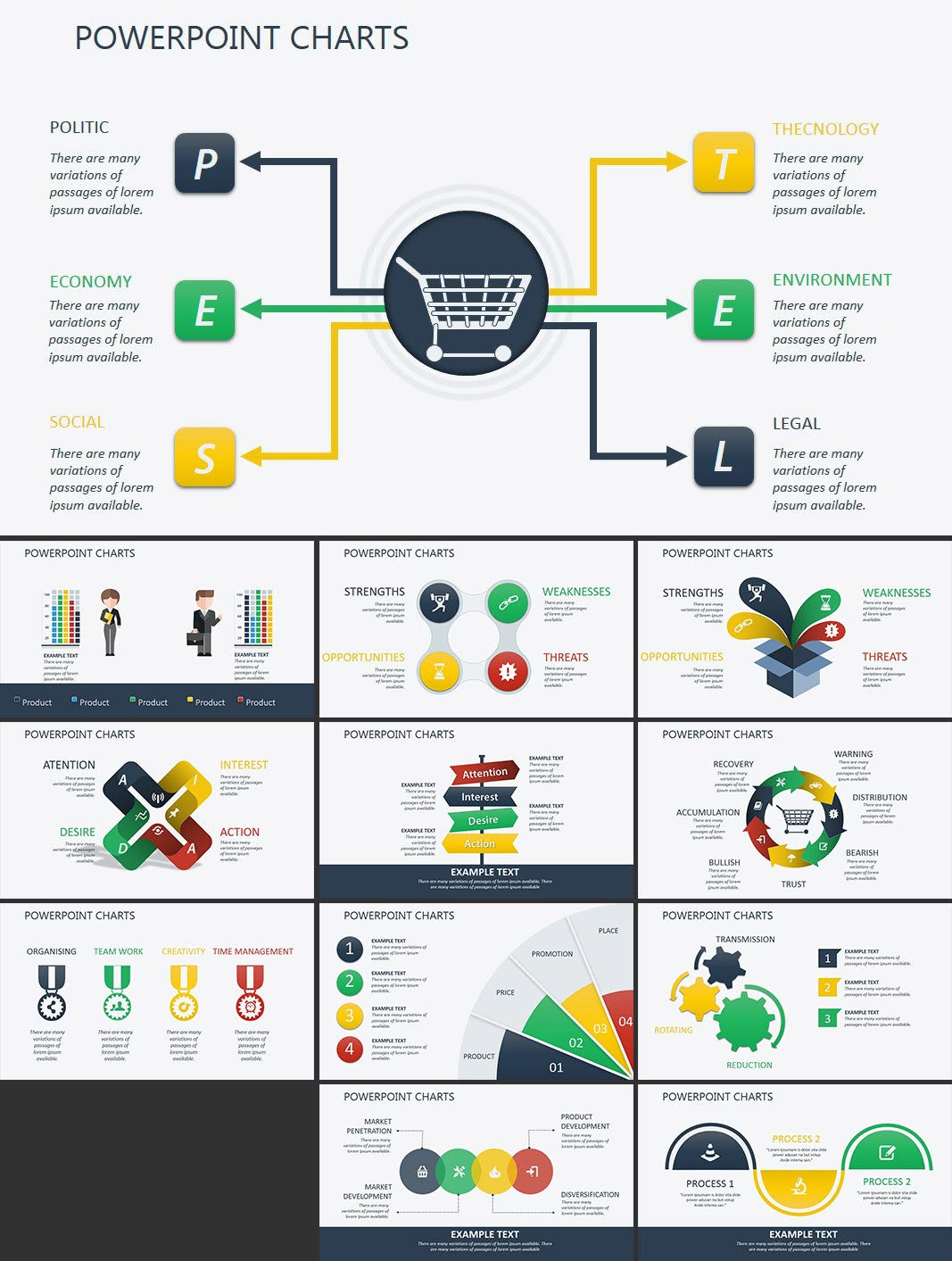 Customer Service Jobs PowerPoint charts | ImagineLayout.com