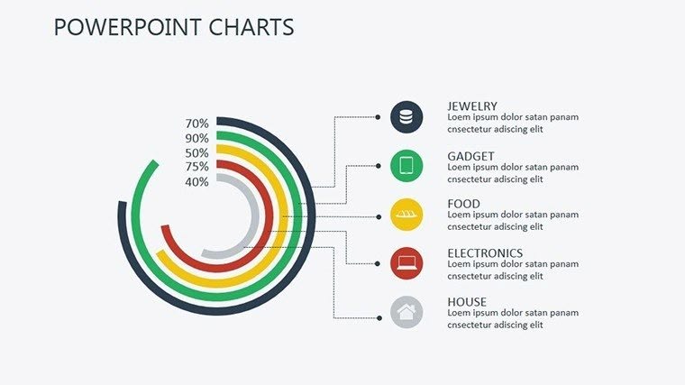 Houses for Rent PowerPoint Charts | Download Template