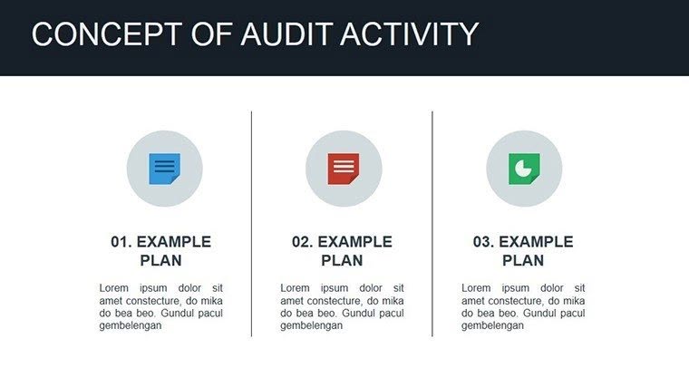 Concept of Audit Activity PowerPoint Charts | Download PPTX