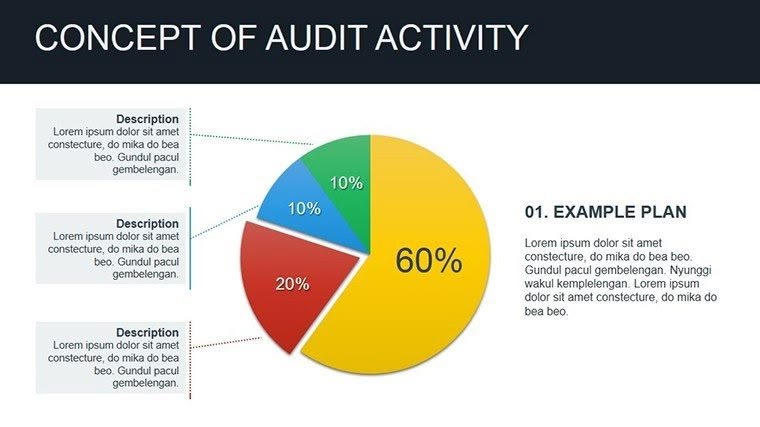 Concept of Audit Activity PowerPoint Charts | Download PPTX