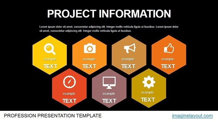 Project Information Animation PowerPoint charts templates