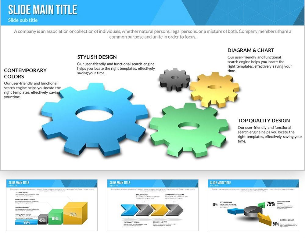 Dynamics of Development PowerPoint charts | ImagineLayout.com