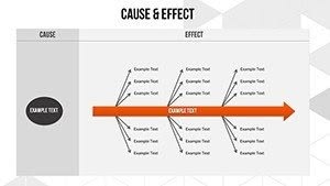 Cause and Effect PowerPoint Charts Template for Presentation