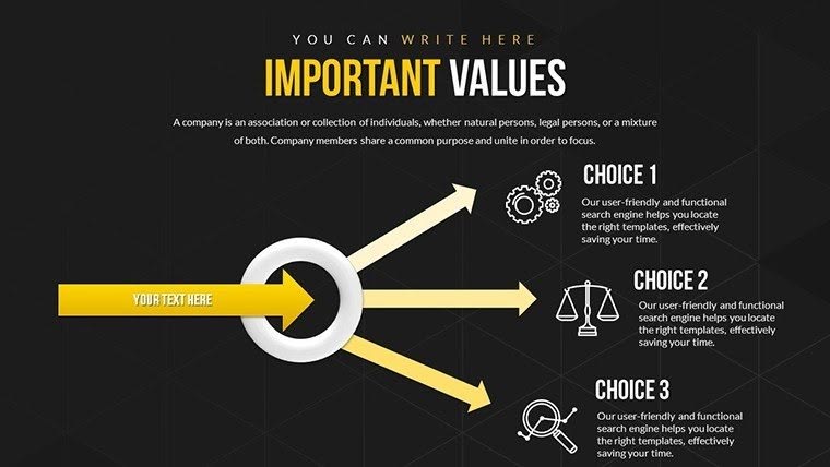 Interrelationships Between Factors PowerPoint Charts Template
