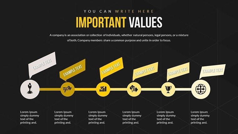Interrelationships Between Factors PowerPoint Charts Template
