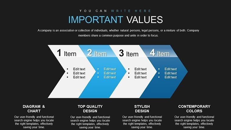 Simple Chevron Steps Free PowerPoint charts