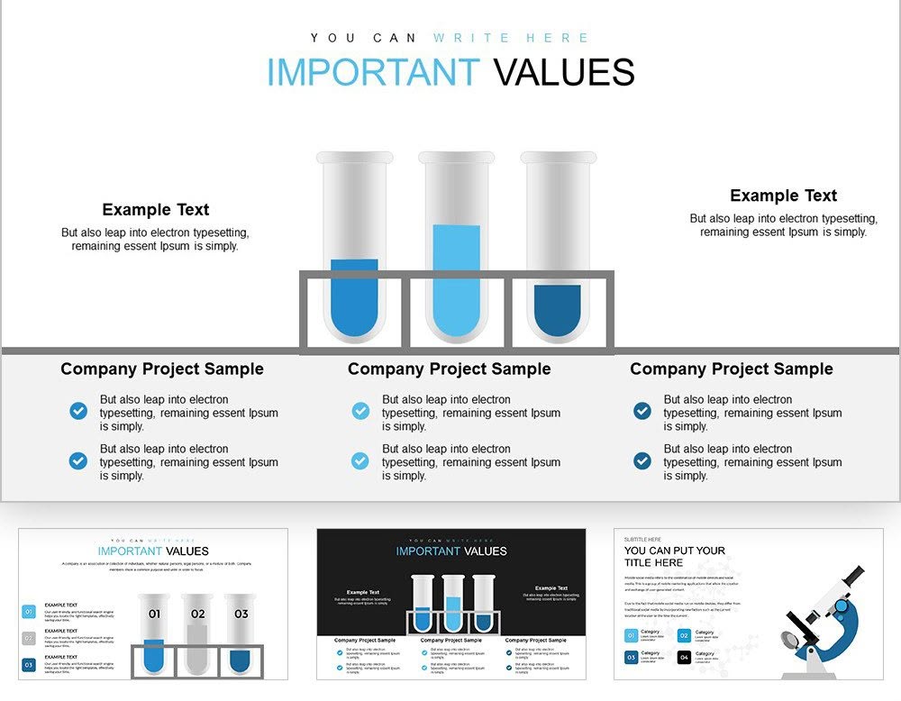 Chemical Test PowerPoint Charts Template | ImagineLayout.com